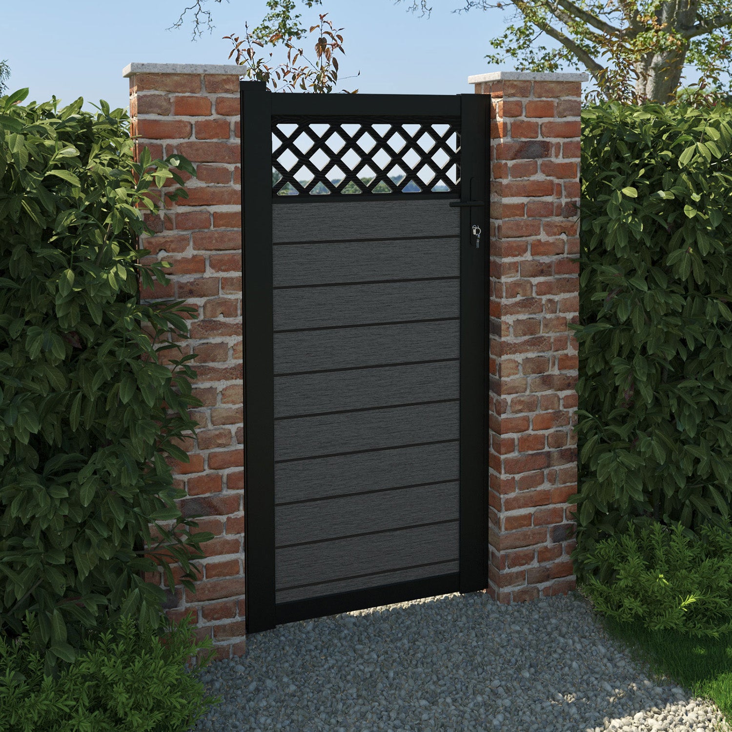 Fusion Hive Pedestrian Gate - Dark Grey – Charles & Ivy