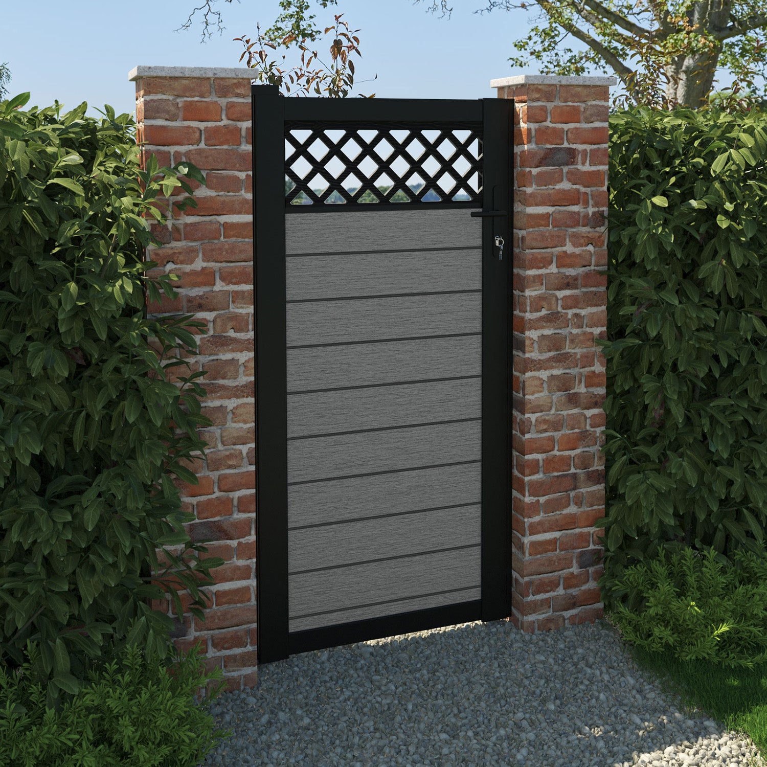 Fusion Hive Pedestrian Gate - Mid Grey – Charles & Ivy
