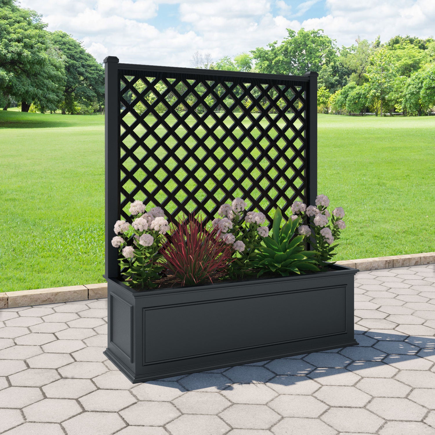 Windsor - Extra Large Low Planter - Hive Screen – Charles & Ivy