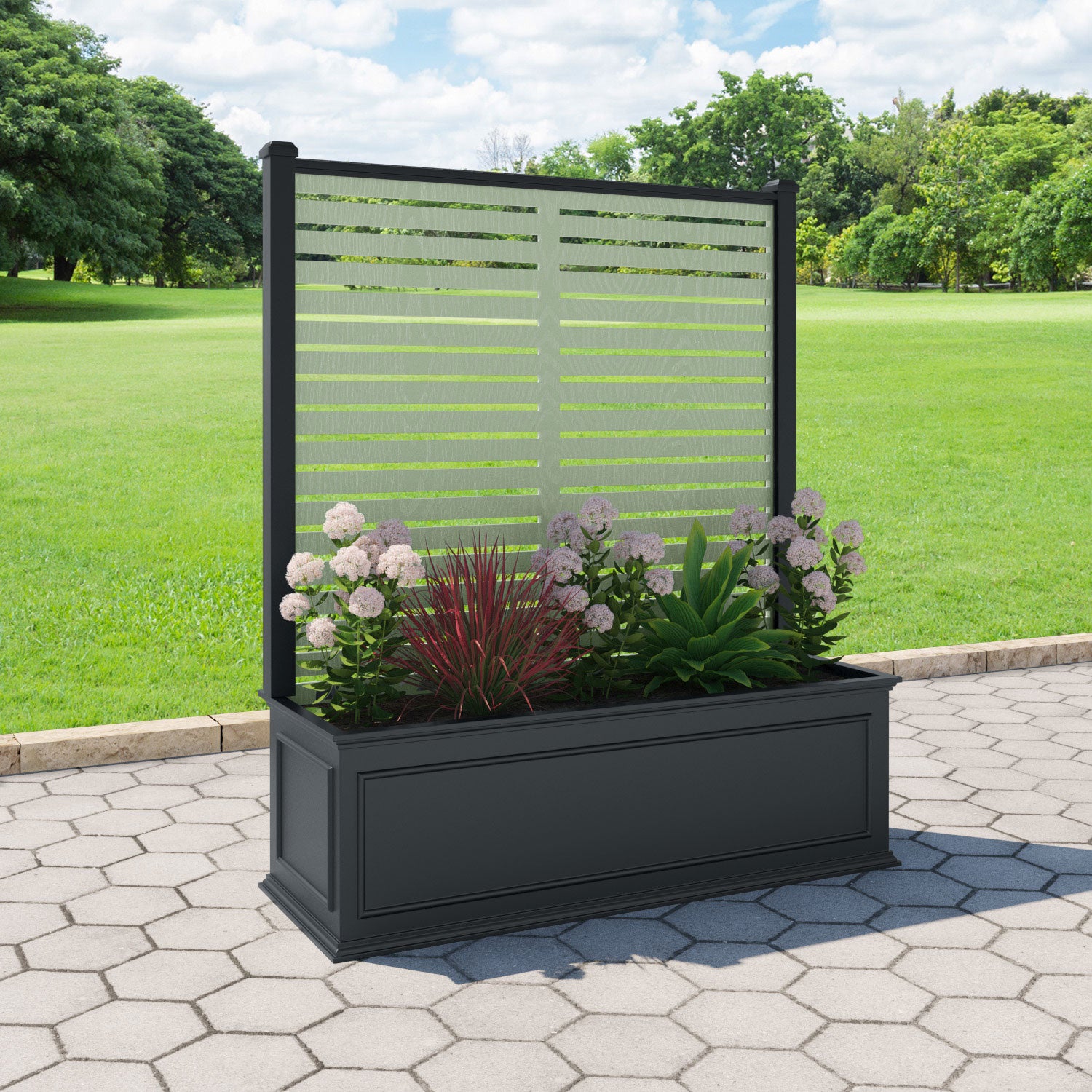 Windsor - Extra Large Low Planter - Aspen Screen – Charles & Ivy