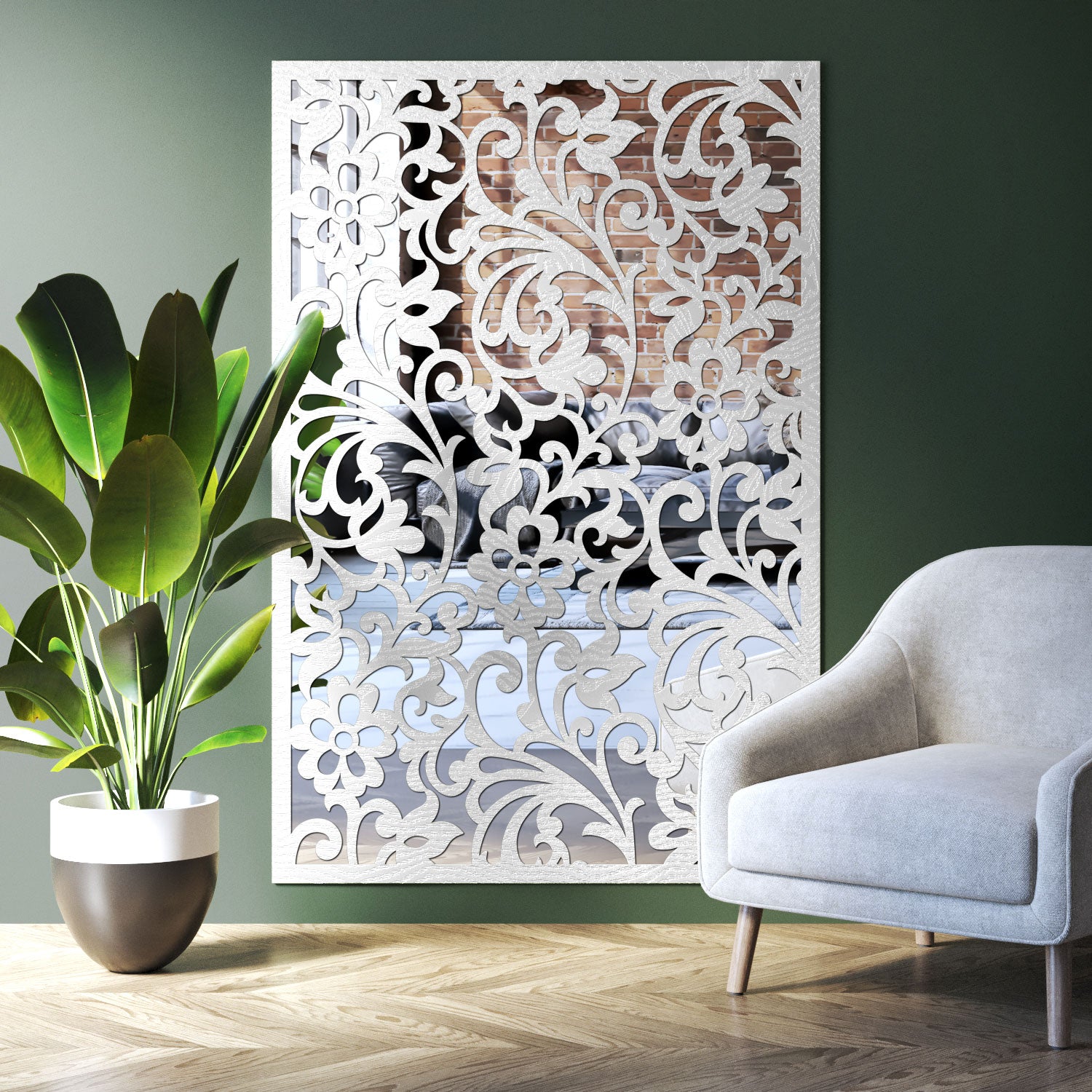 Eden indoor decorative mirrored panel – Charles & Ivy