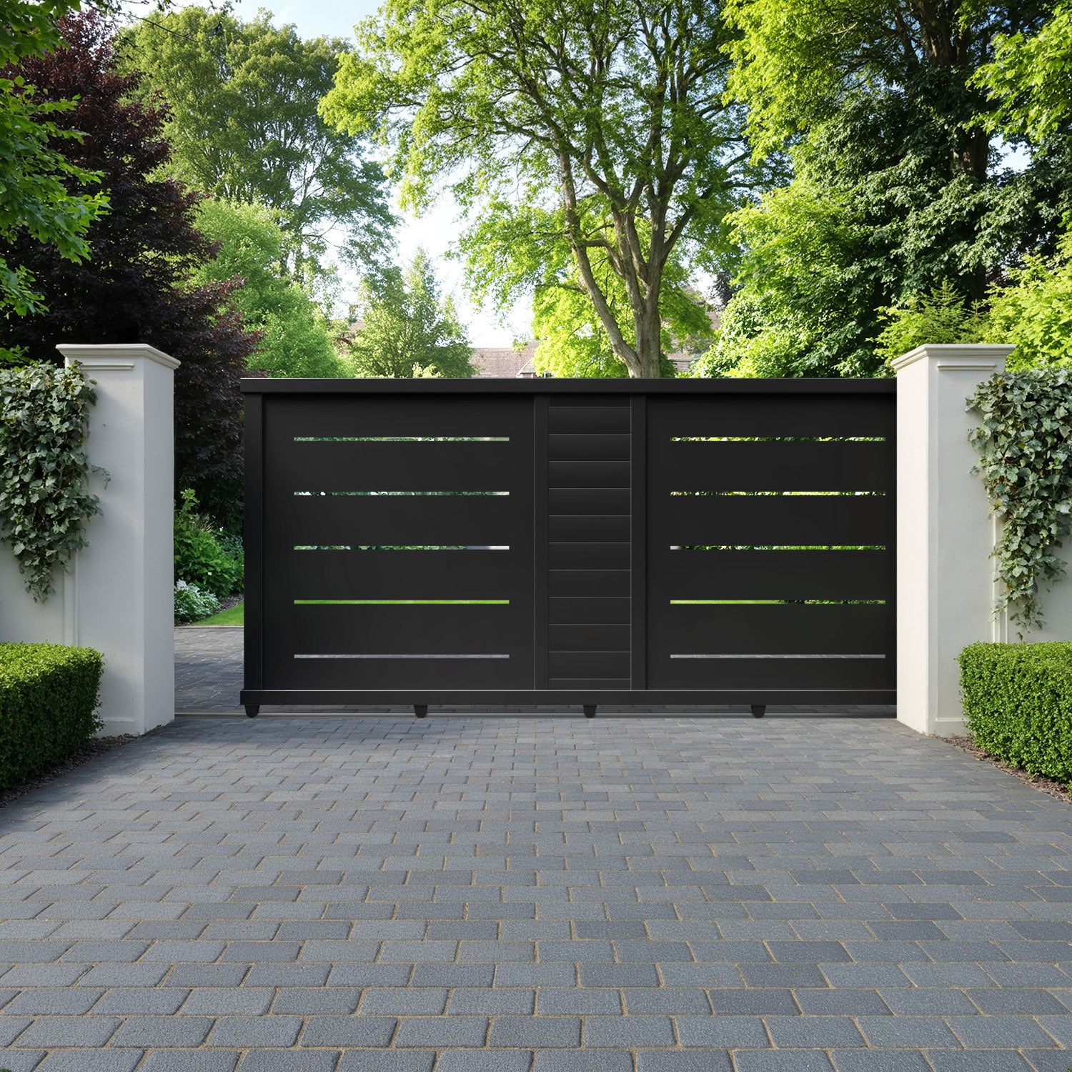 Vortex Aluminium Sliding Straight Top Driveway Gate – Charles & Ivy