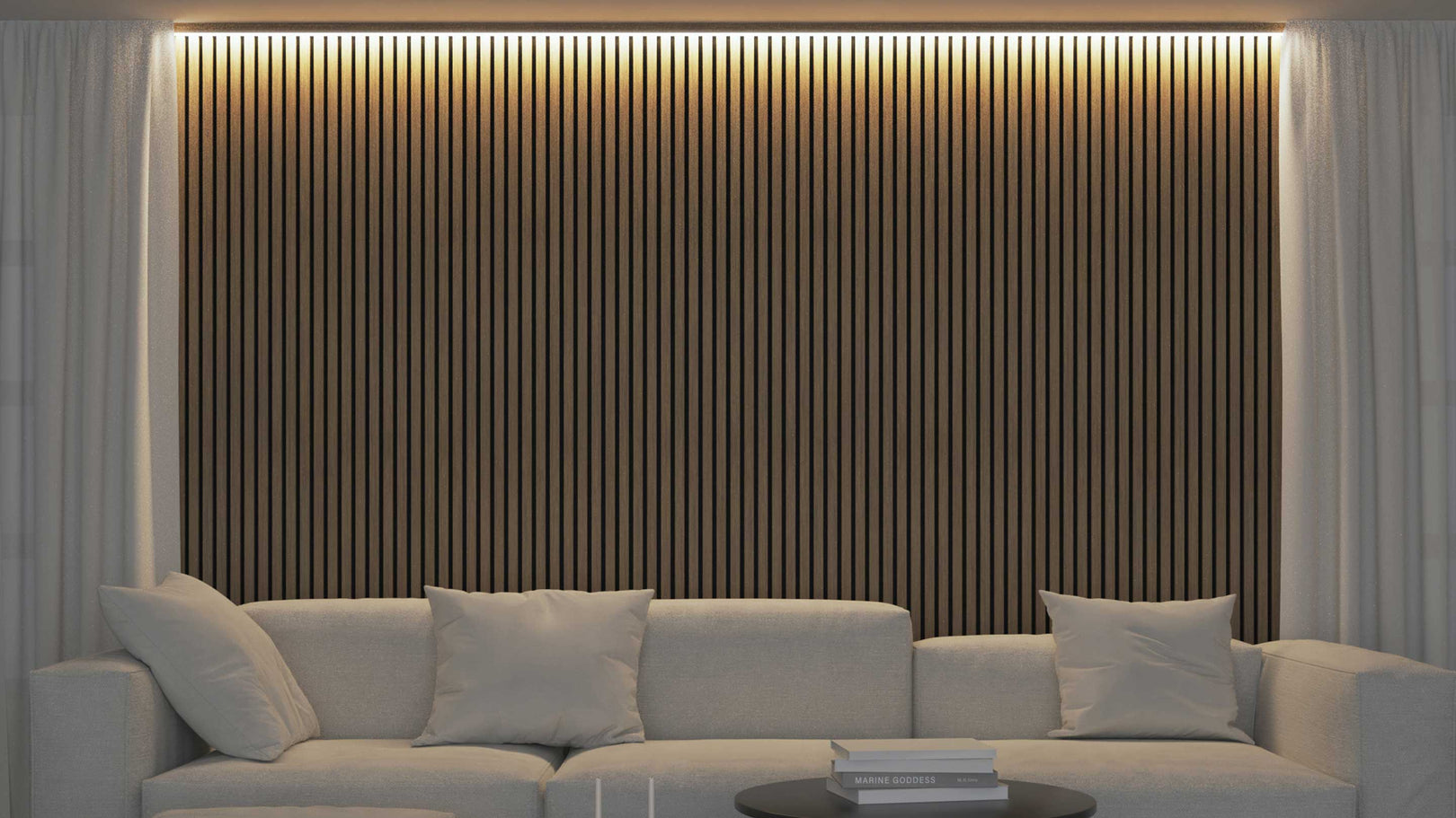 InsuSlat™ Wall Panel - Light Walnut - H240cm x W60cm (Pack of 1) – Charles & Ivy