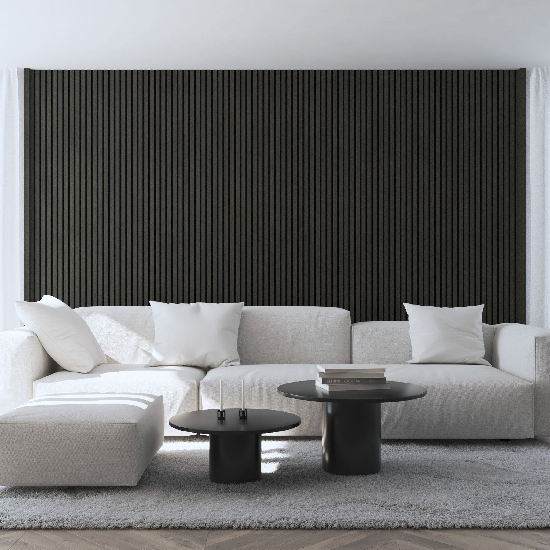 InsuSlat™ Wall Panel - Dark Grey - H240cm x W60cm (Pack of 1) – Charles ...