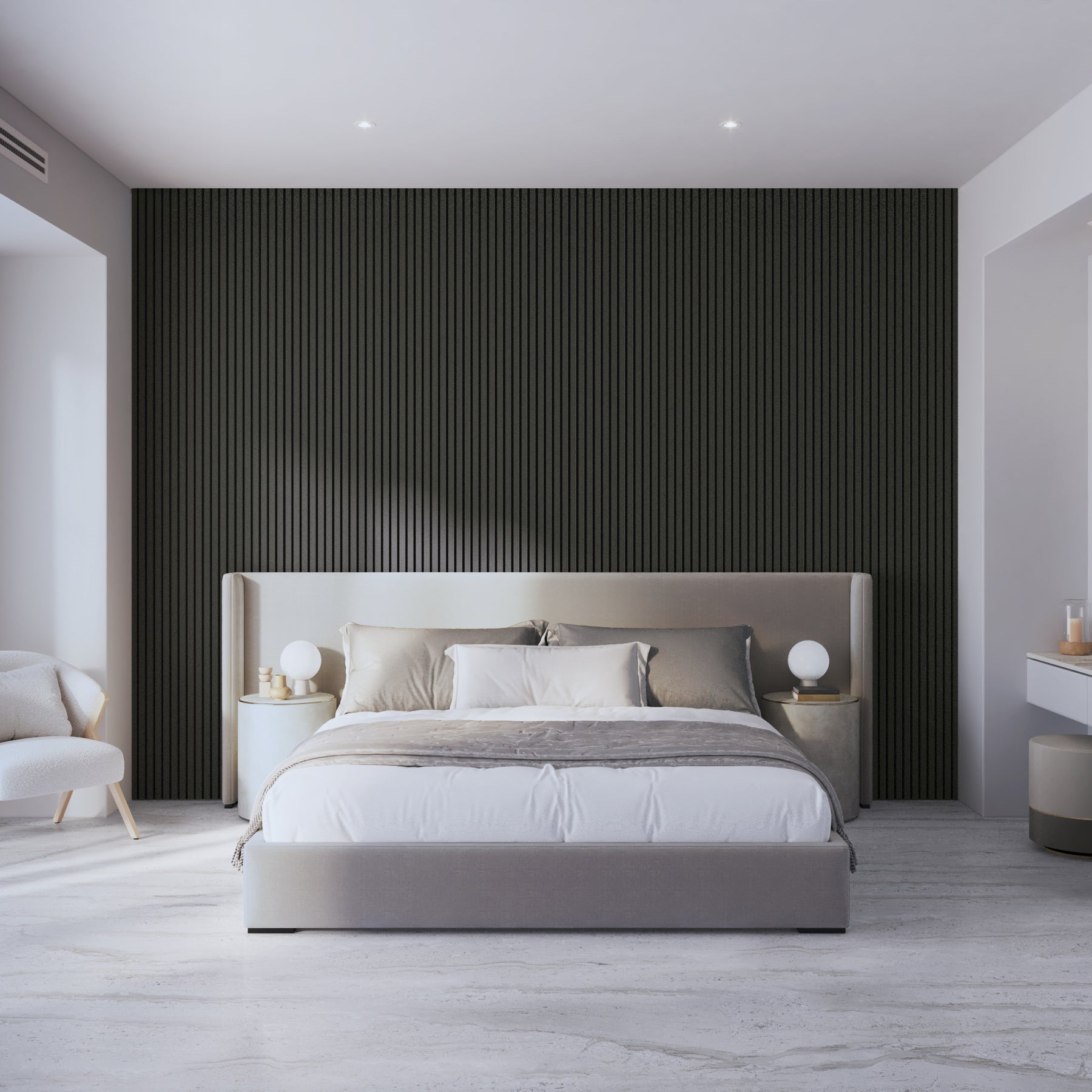 InsuSlat™ Wall Panel - Dark Grey - H300cm x W60cm (Pack of 1) – Charles ...