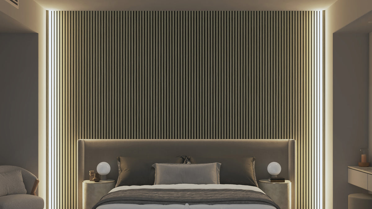 InsuSlat™ Wall Panel - Linen - H300cm x W60cm (Pack of 1) – Charles & Ivy