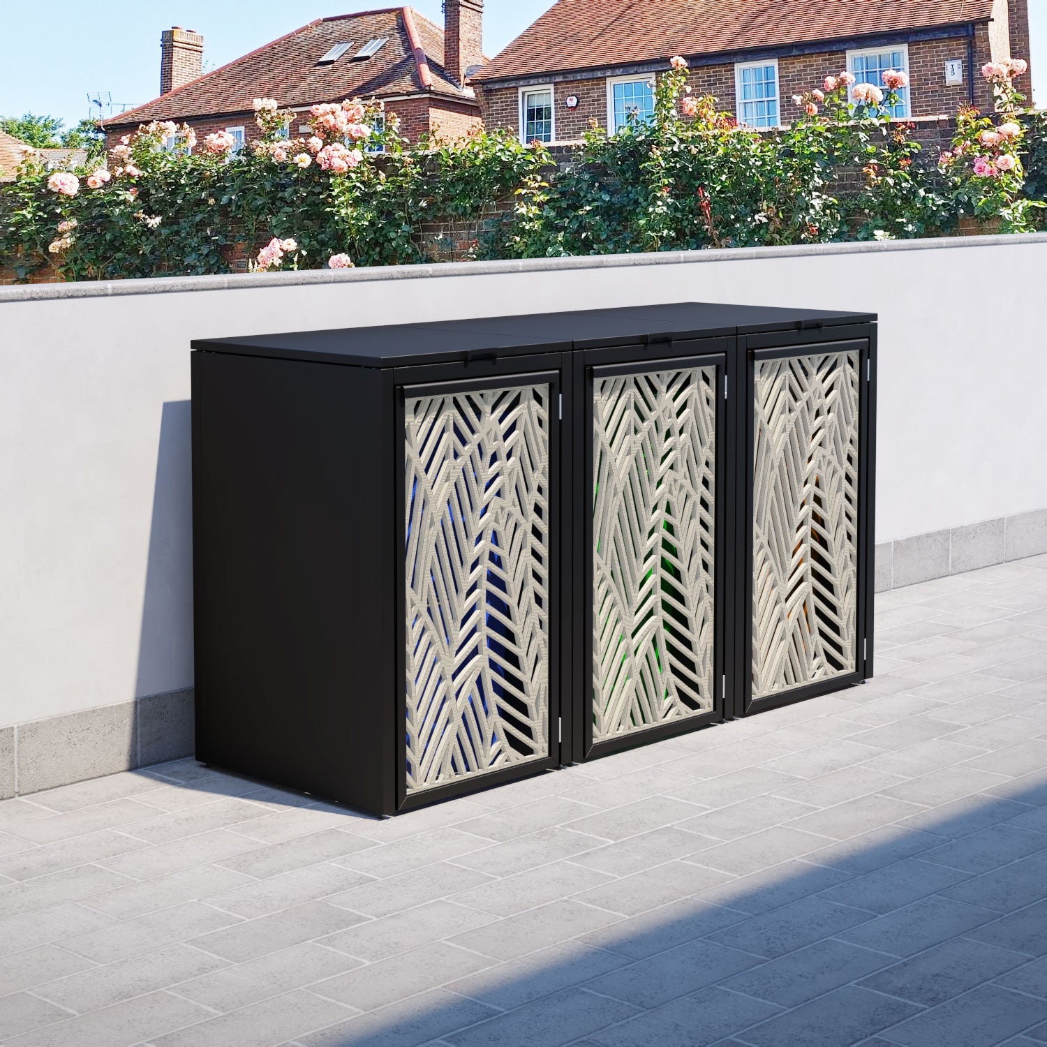 Black 3 Bin Store with Habitat Door Screen – Charles & Ivy