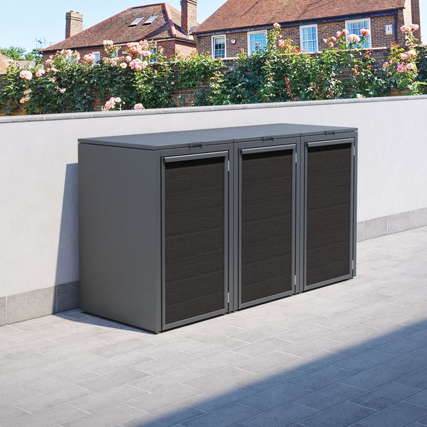 Grey 3 Bin Store with Classic Door Slat – Charles & Ivy