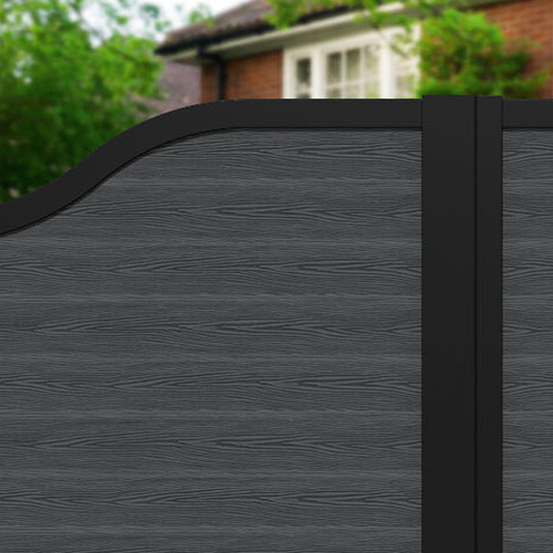 Classic Dark Grey Curved Top Driveway Gate – Charles & Ivy