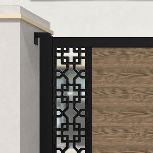 Classic Zaria Straight Top Driveway Gate - Teak - End Screen – Charles ...