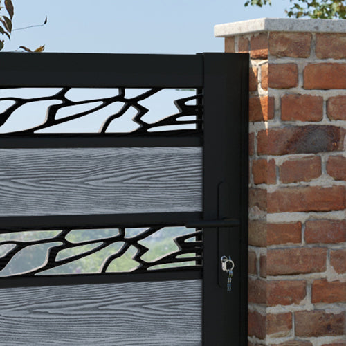 Classic Shatter Split Screen Pedestrian Gate - Anthracite – Charles & Ivy