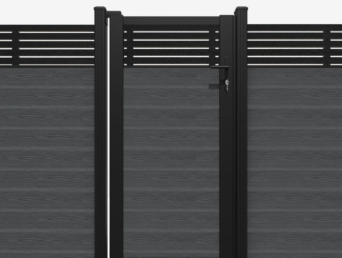 Classic Aspen Pedestrian Gate - Dark Grey – Charles & Ivy