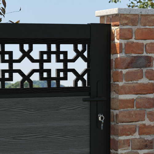 Classic Zaria Pedestrian Gate - Dark Grey – Charles & Ivy