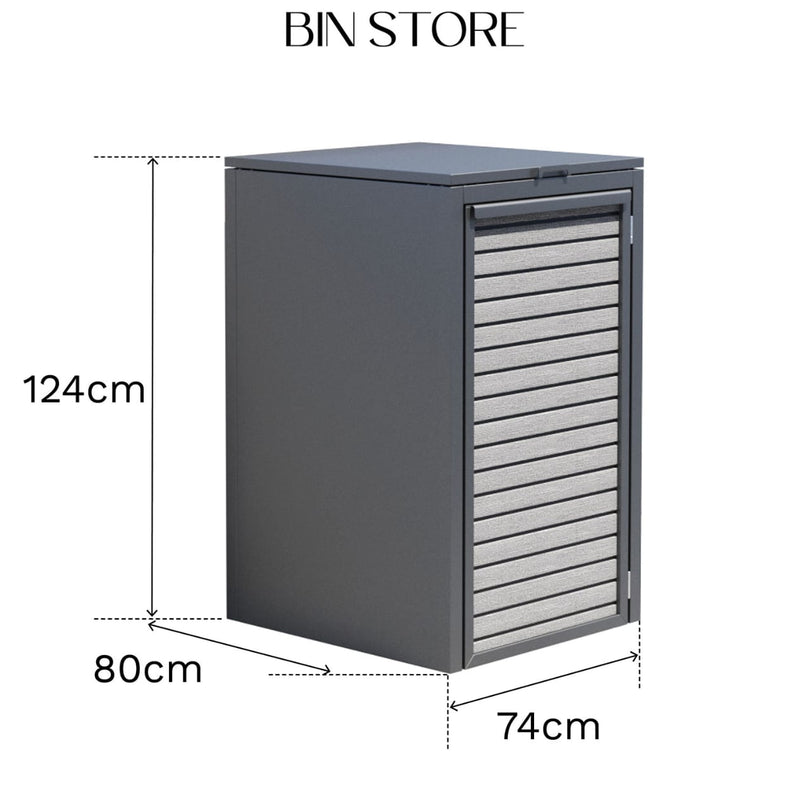 Grey 3 Bin Store with Aluminium Door – Charles & Ivy