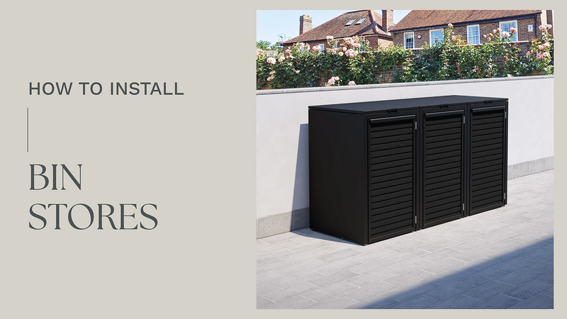 Grey 3 Bin Store with Aluminium Door – Charles & Ivy