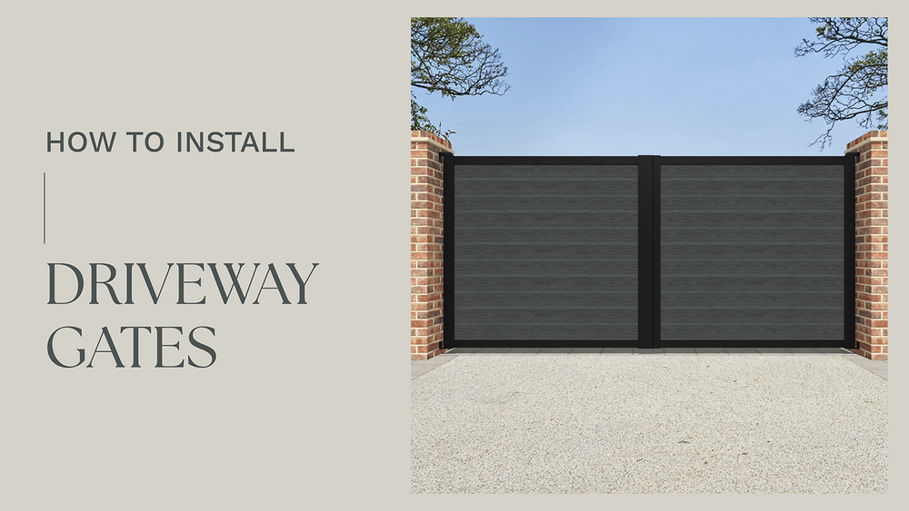 Aria Aluminium Driveway Gate - Black – Charles & Ivy