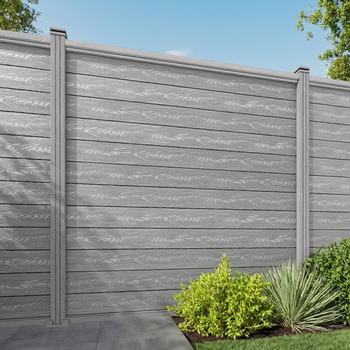 Classic Fence Panel - Dark Grey - with our composite posts – Charles & Ivy