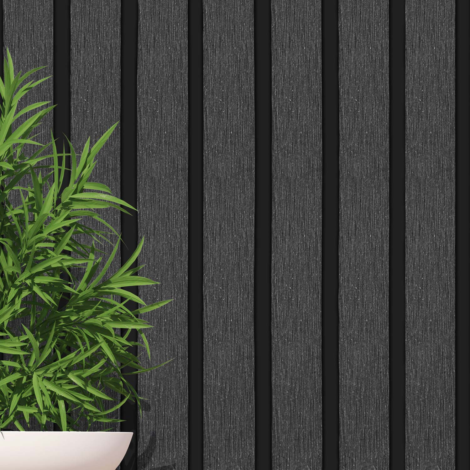 Dark grey slat wall (1 sq/m) – Charles & Ivy