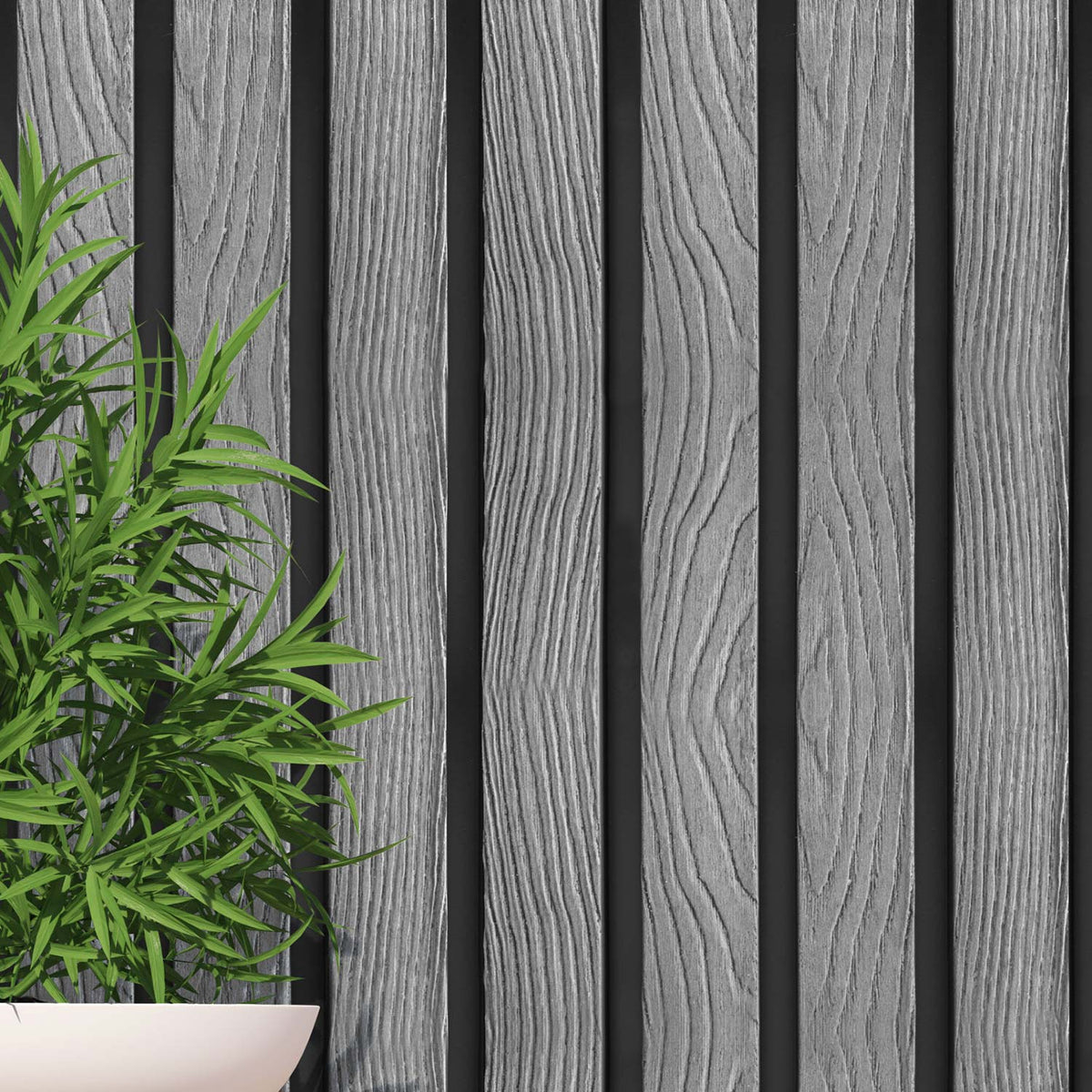 Light grey slat wall (1 sq/m) – Charles & Ivy