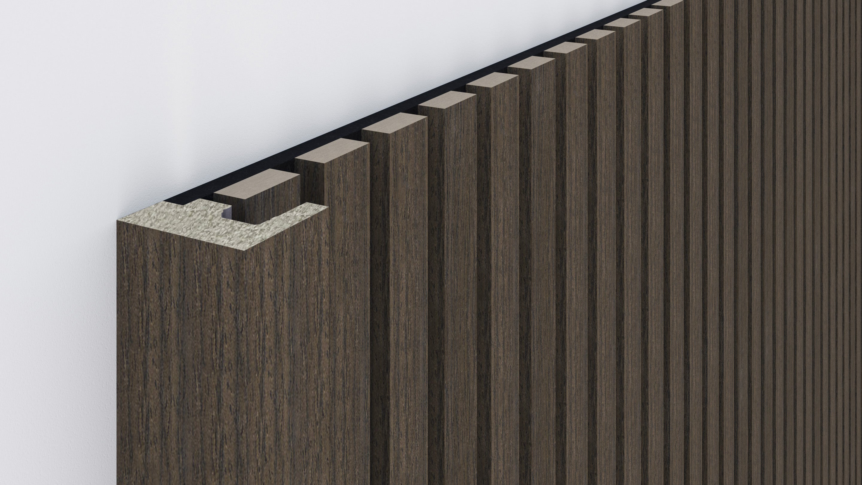 InsuSlat™ - Pair of Side Trim Battens - Dark Walnut – Charles & Ivy