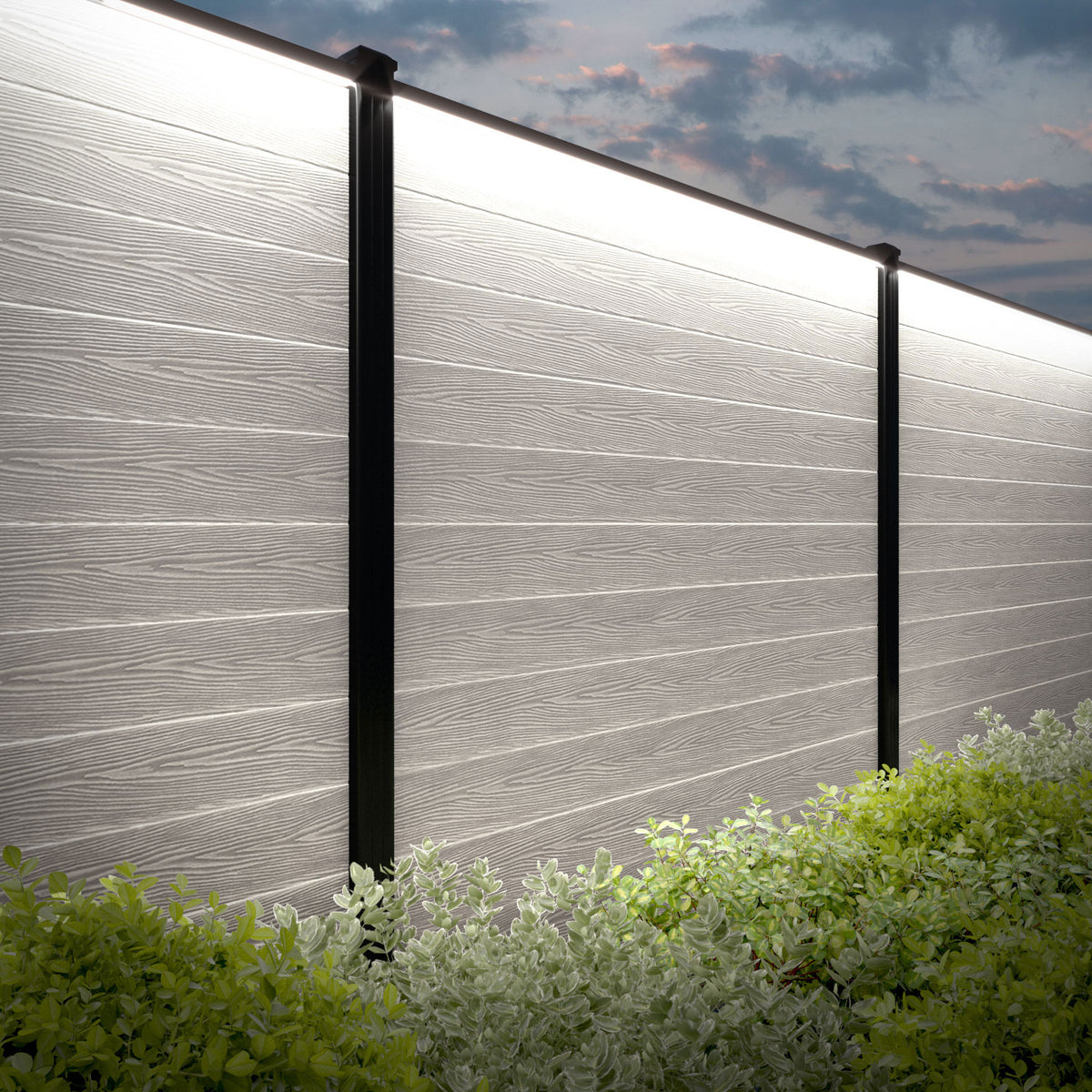 Classic Fence Panel - Light Stone - with our composite posts – Charles ...