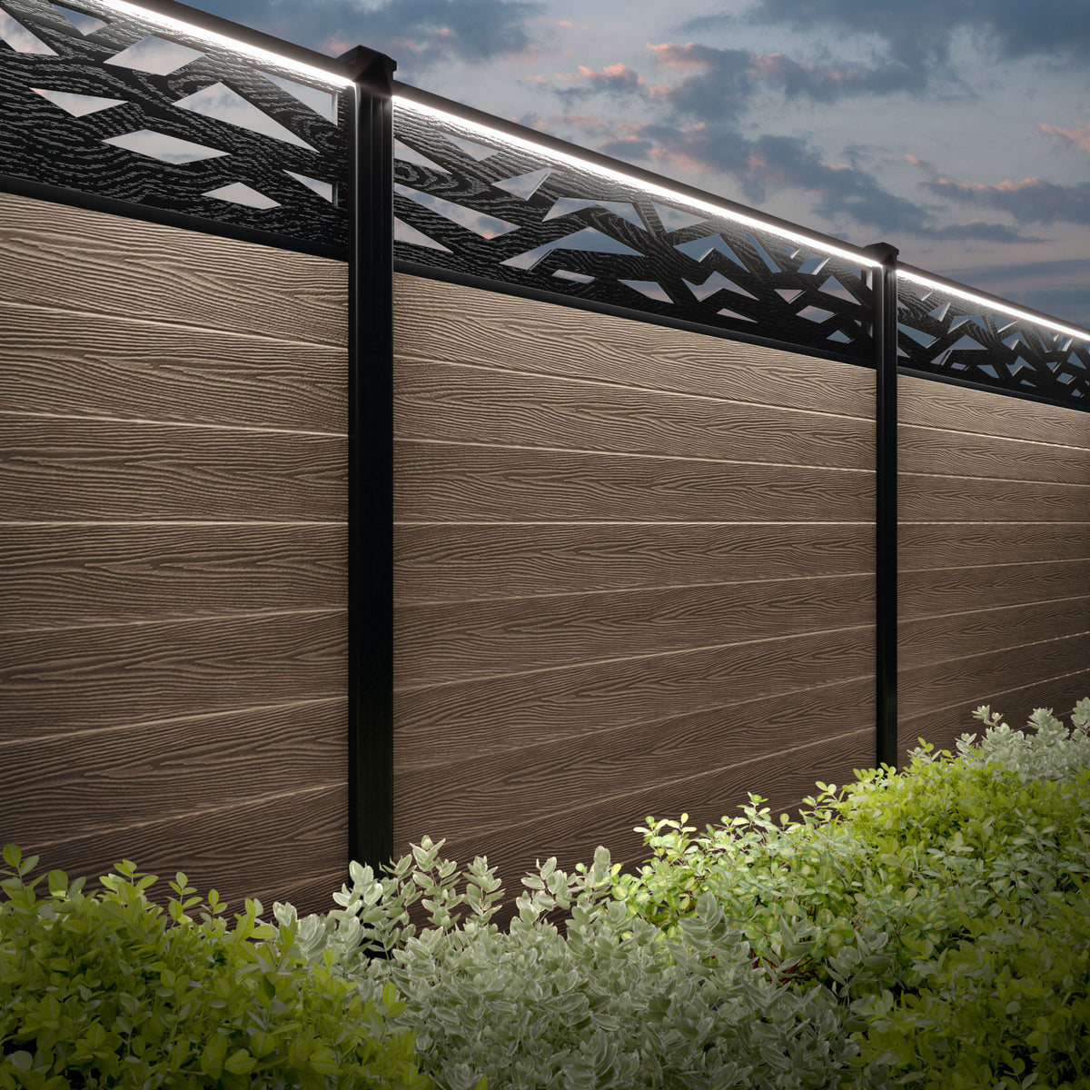 Classic Zenith Fence Panel - Teak - with our composite posts – Charles ...