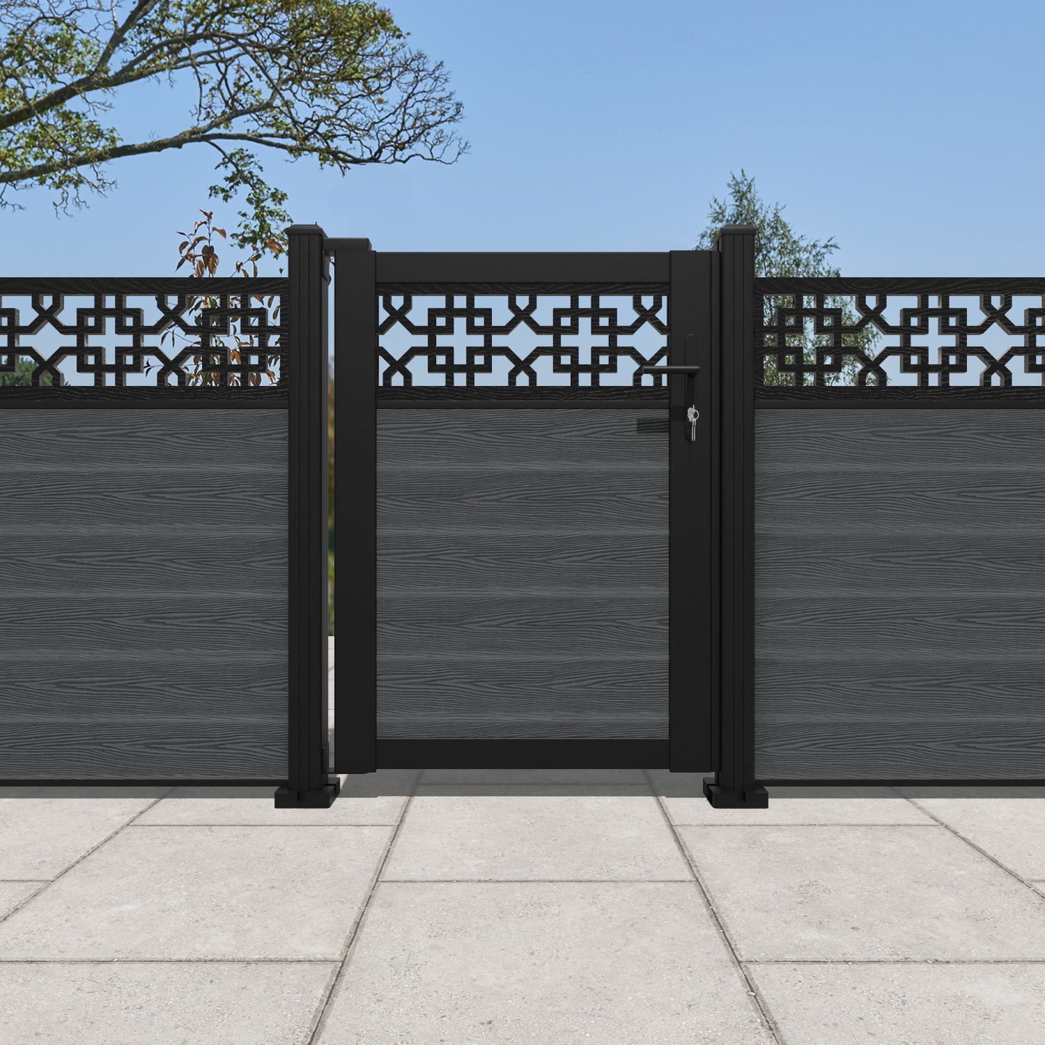 Classic Zaria Pedestrian Gate - Dark Grey – Charles & Ivy