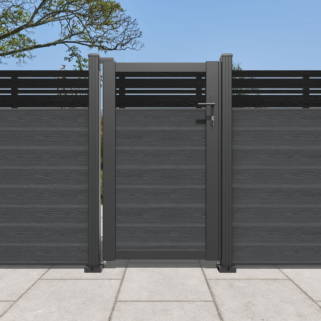 Classic Linea Pedestrian Gate - Dark Grey – Charles & Ivy
