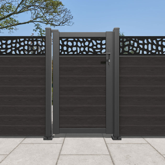 Classic Pebble Pedestrian Gate - Dark Oak – Charles & Ivy