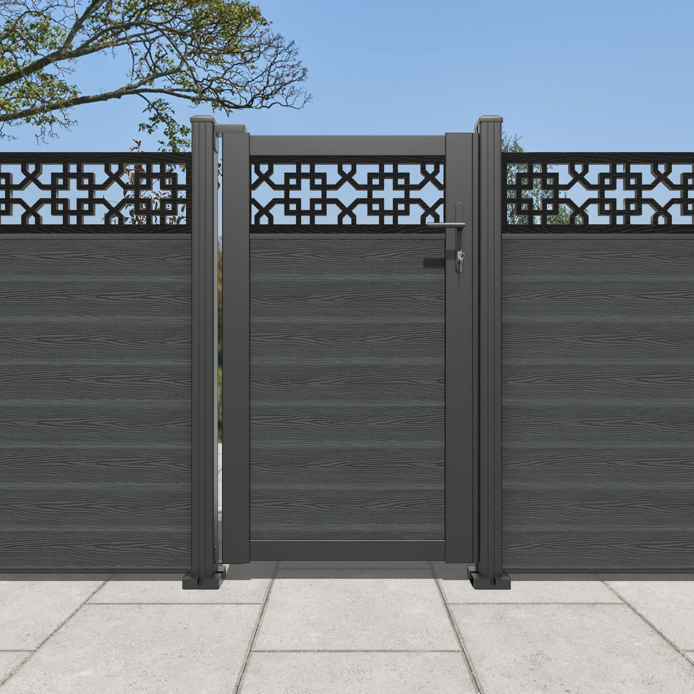 Classic Zaria Pedestrian Gate - Dark Grey – Charles & Ivy