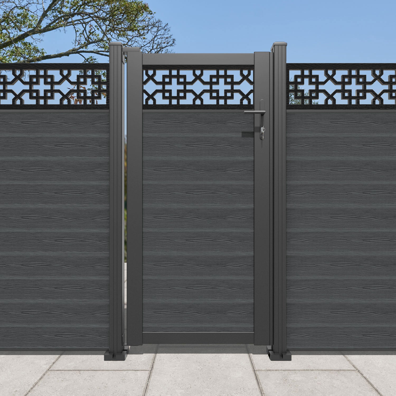 Classic Zaria Pedestrian Gate - Dark Grey – Charles & Ivy