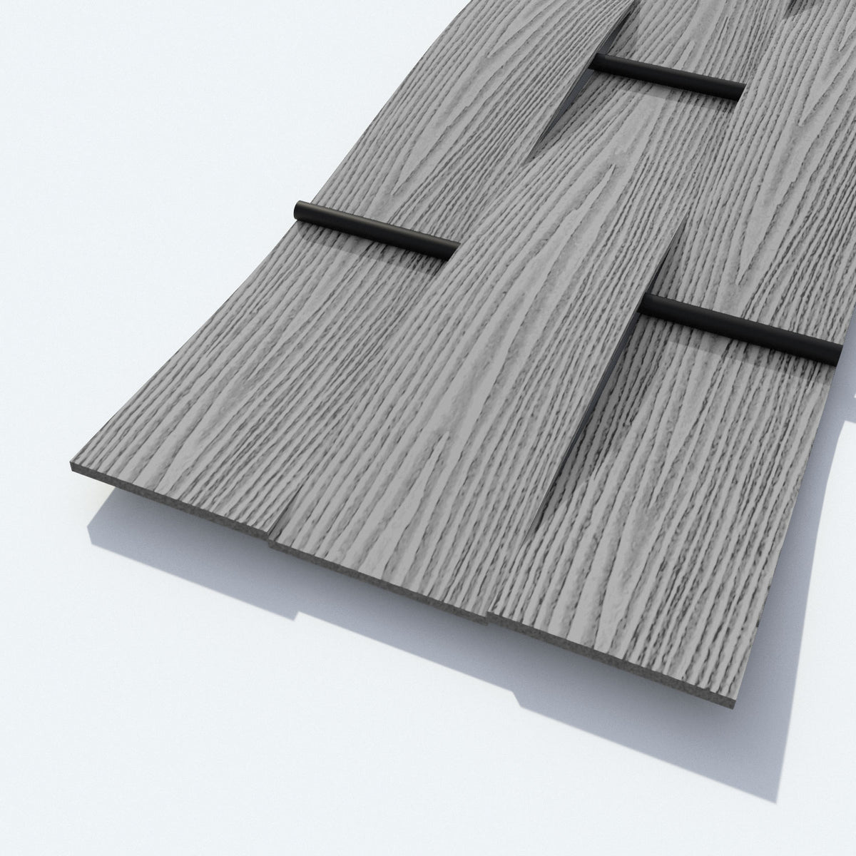 Ripple Nabila Fence Panel - Light Grey - for existing concrete posts ...