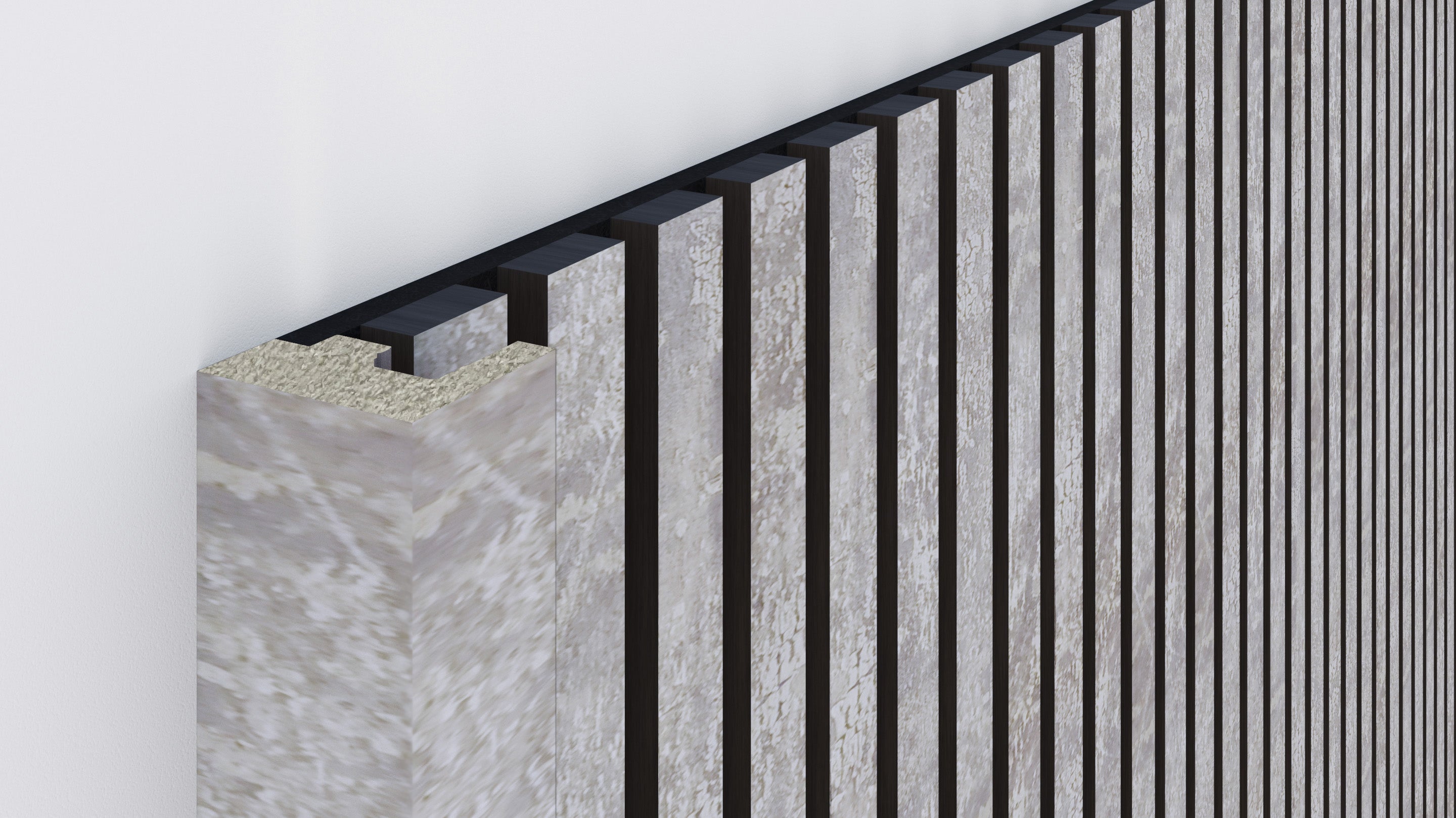 InsuSlat™ - Pair of Side Trim Battens - Antique Stone – Charles & Ivy