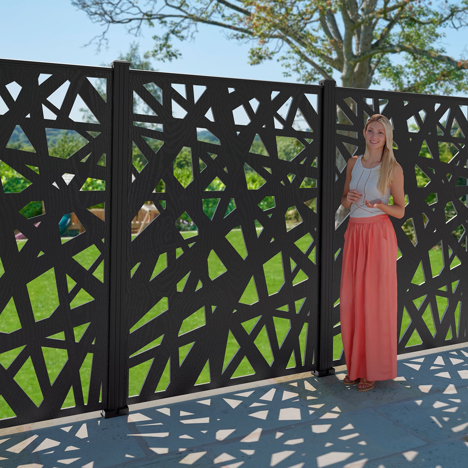 Prism Decorative Fence - 120x180cm - with our composite posts – Charles ...
