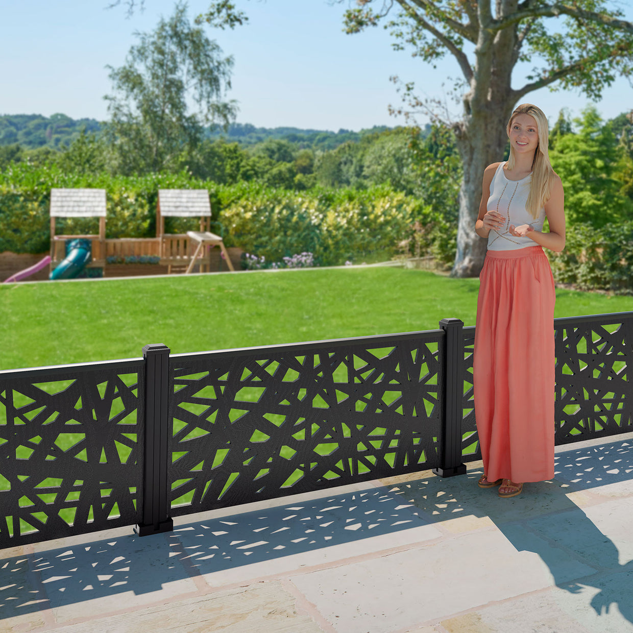 Prism Decorative Fence - 120x60cm - with our aluminium posts – Charles ...