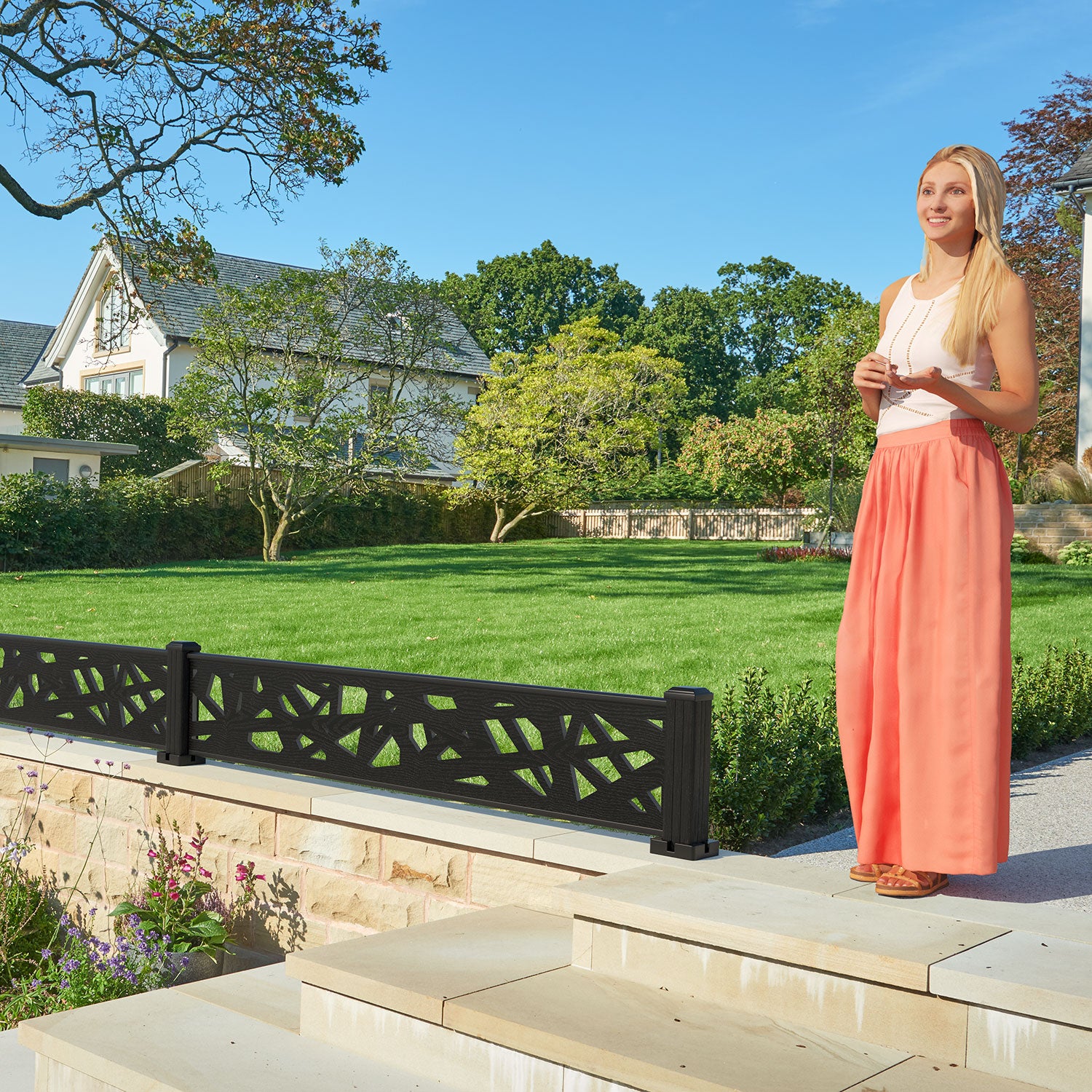 Prism Decorative Fence - 180x30cm - with our composite posts – Charles ...