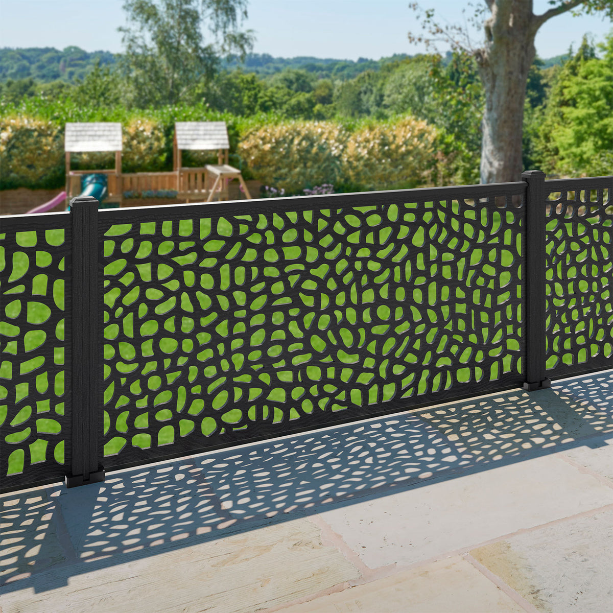 Pebble Decorative Fence - 180x90cm - with our composite posts – Charles ...