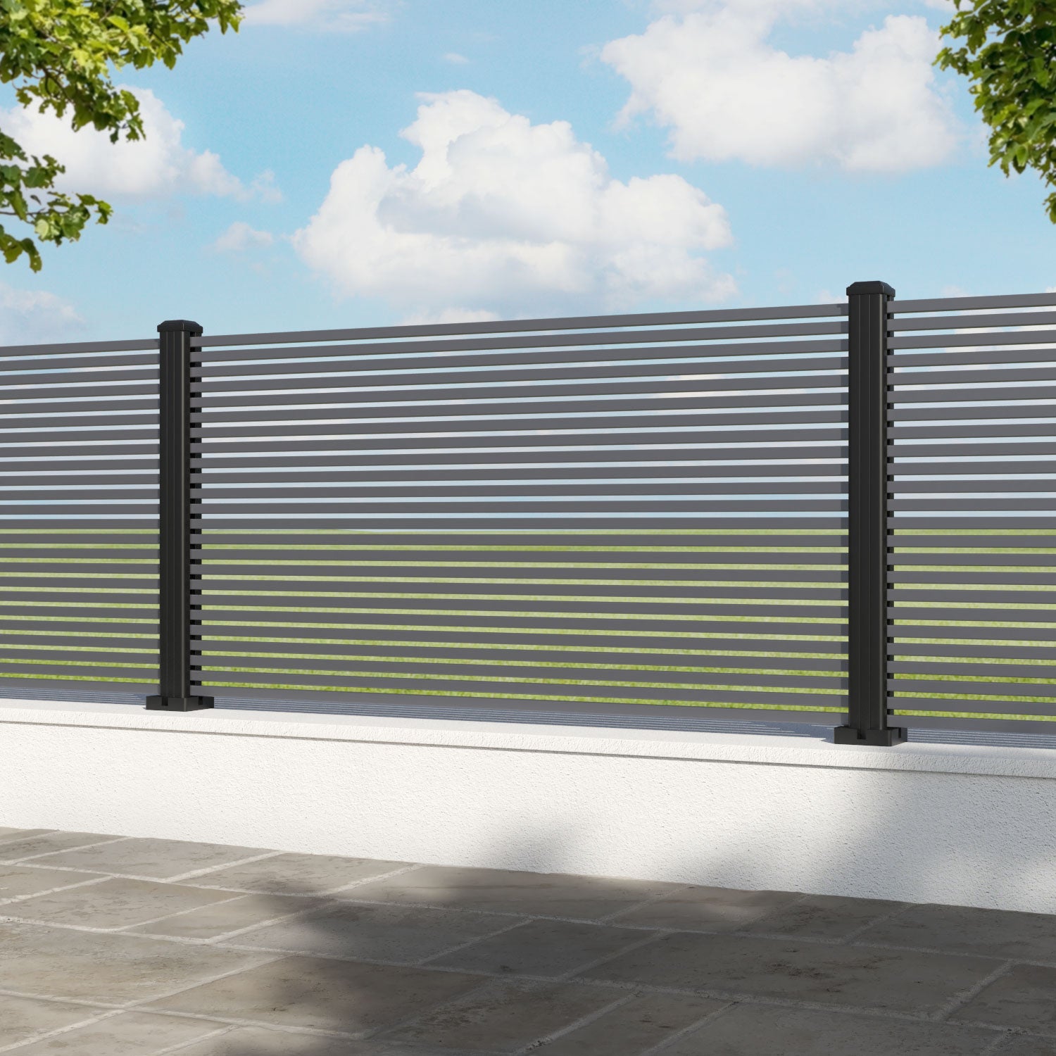Toledo Aluminium Fence Panel - with our aluminium posts – Charles & Ivy