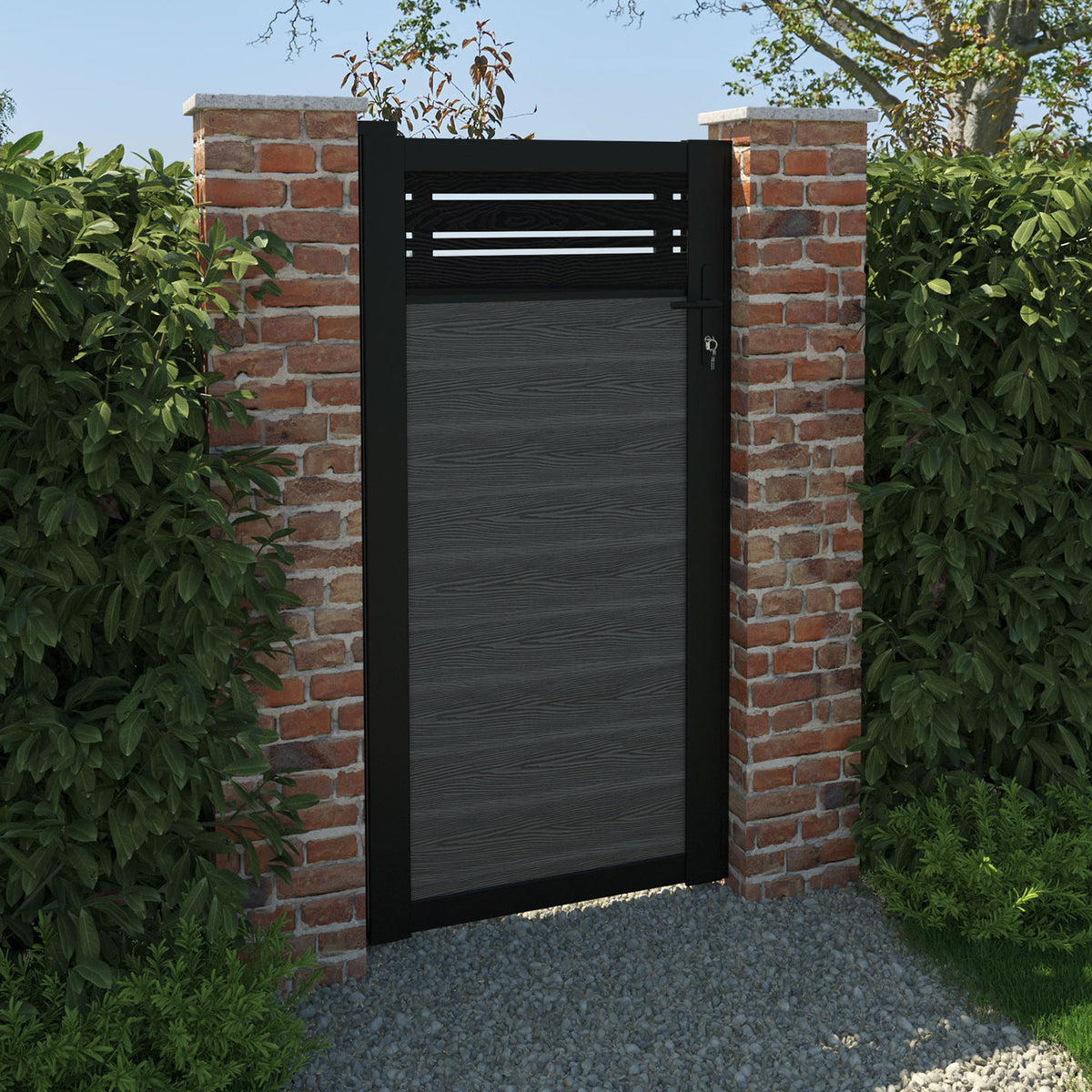 Classic Linea Pedestrian Gate - Dark Grey – Charles & Ivy