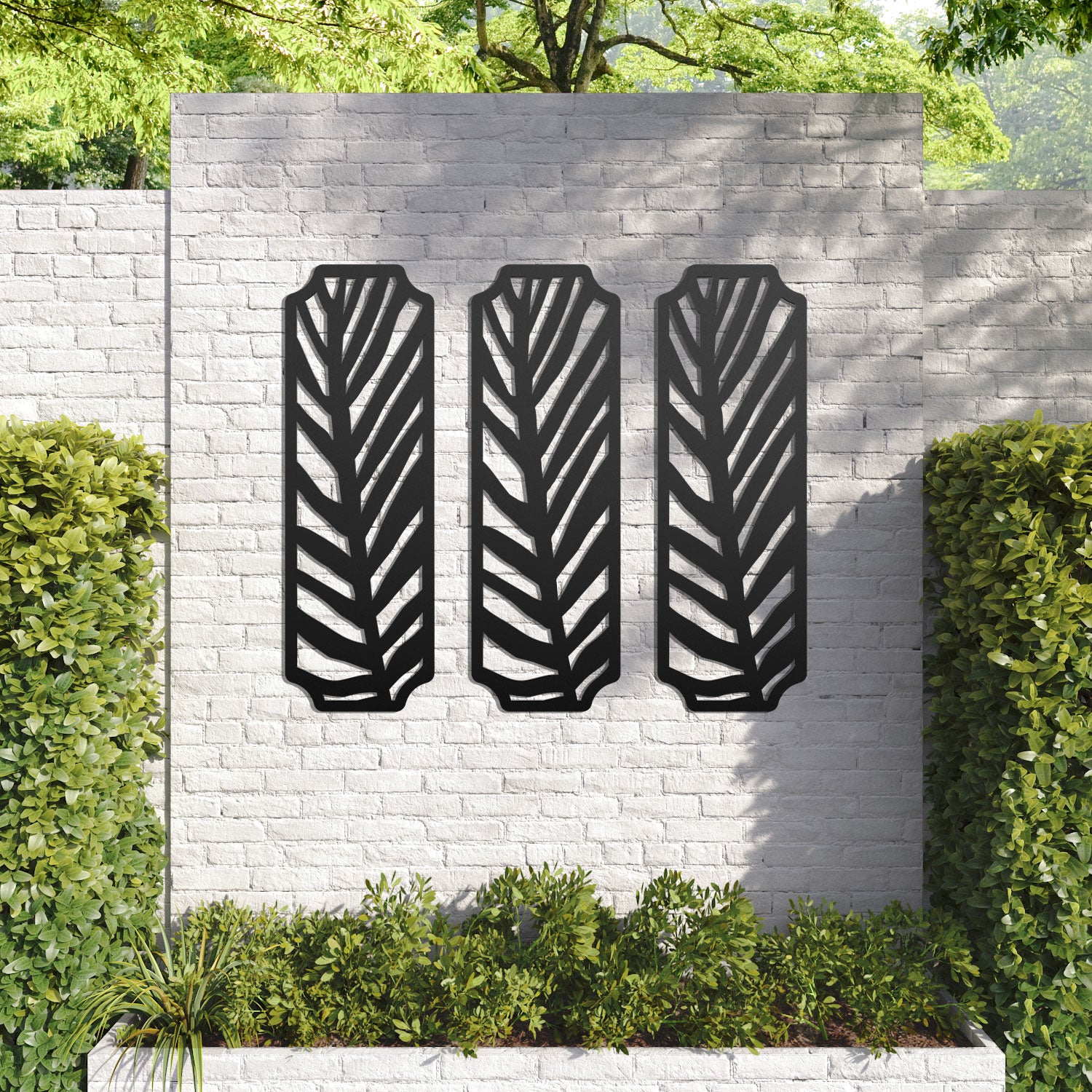 Palm Regal Decorative Panel - Set of 3 (A) – Charles & Ivy