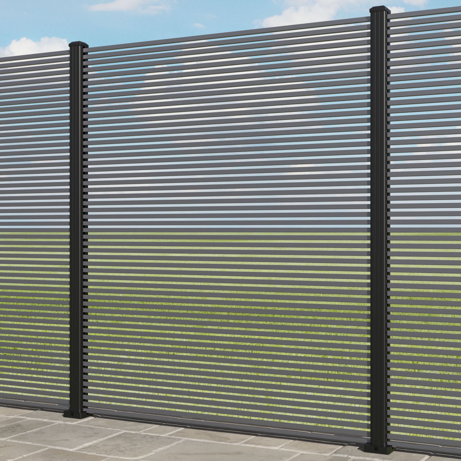 Toledo Aluminium Fence Panel - with our aluminium posts – Charles & Ivy