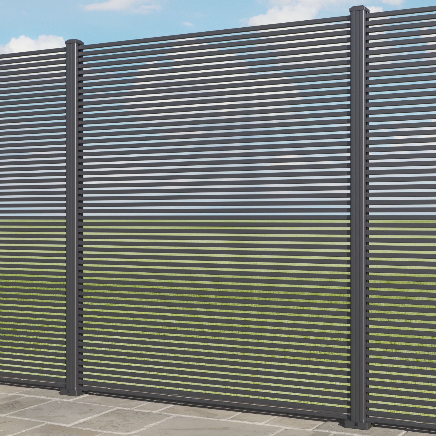 Toledo Aluminium Fence Panel - with our aluminium posts – Charles & Ivy