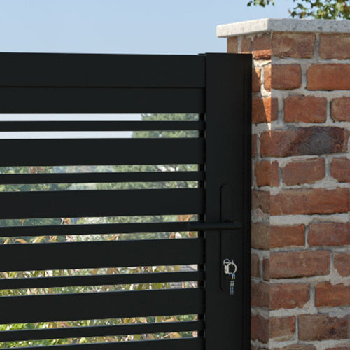 Albany Aluminium Pedestrian Gate - Black – Charles & Ivy