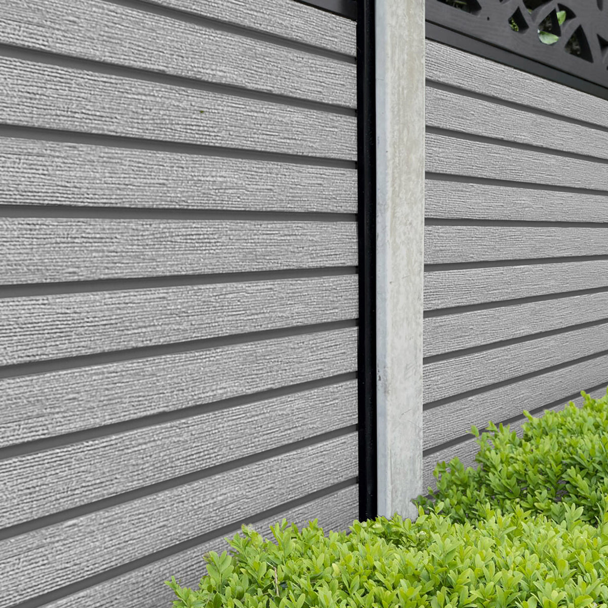 Hudson Fence Panel - Light Grey - for existing concrete posts – Charles ...