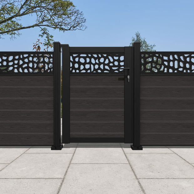 Classic Pebble Pedestrian Gate - Dark Oak – Charles & Ivy