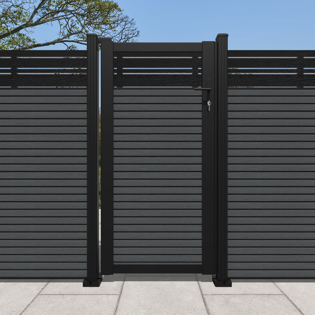 Hudson Linea Pedestrian Gate - Dark Grey – Charles & Ivy