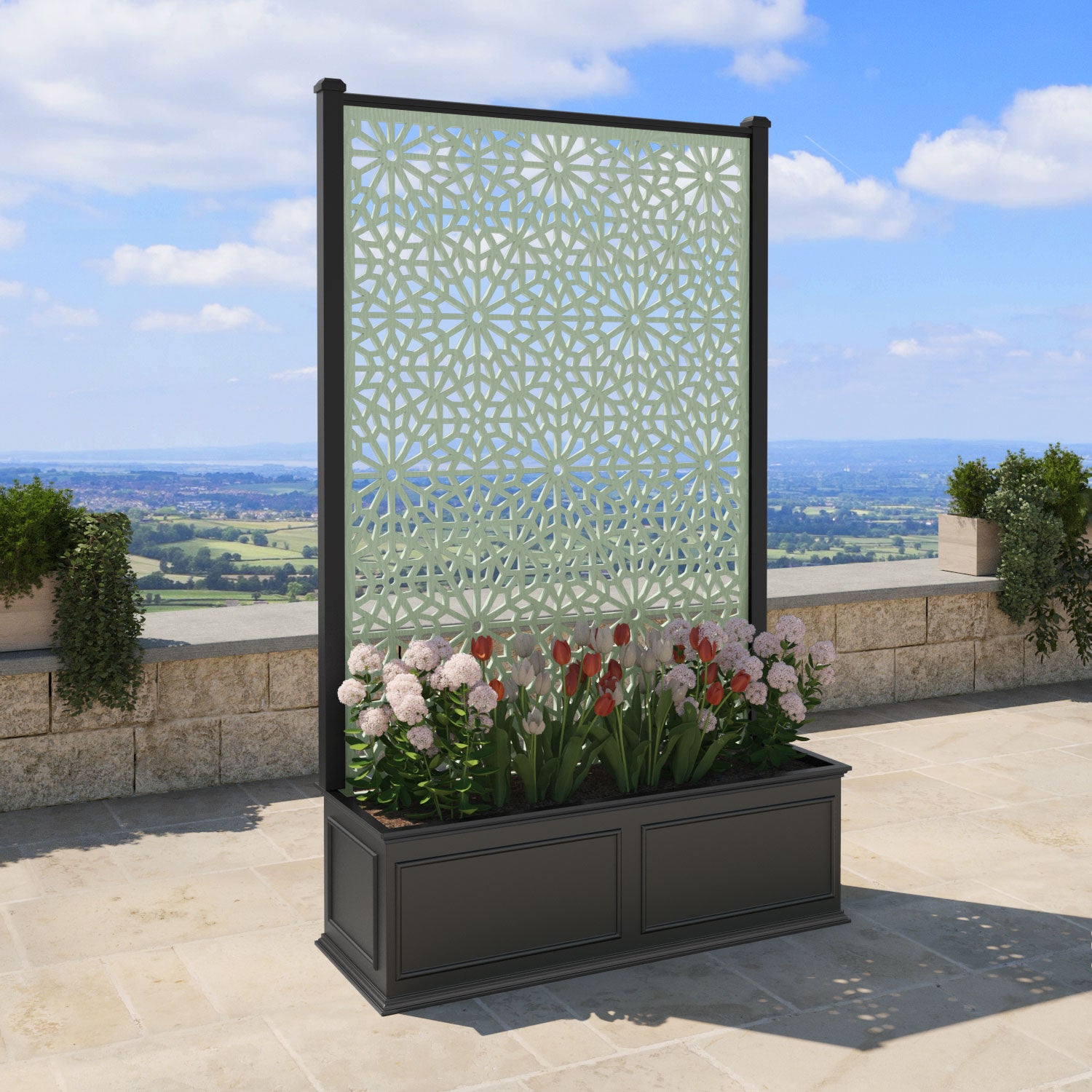 Windsor - Extra Large High Planter - Alnara Screen – Charles & Ivy