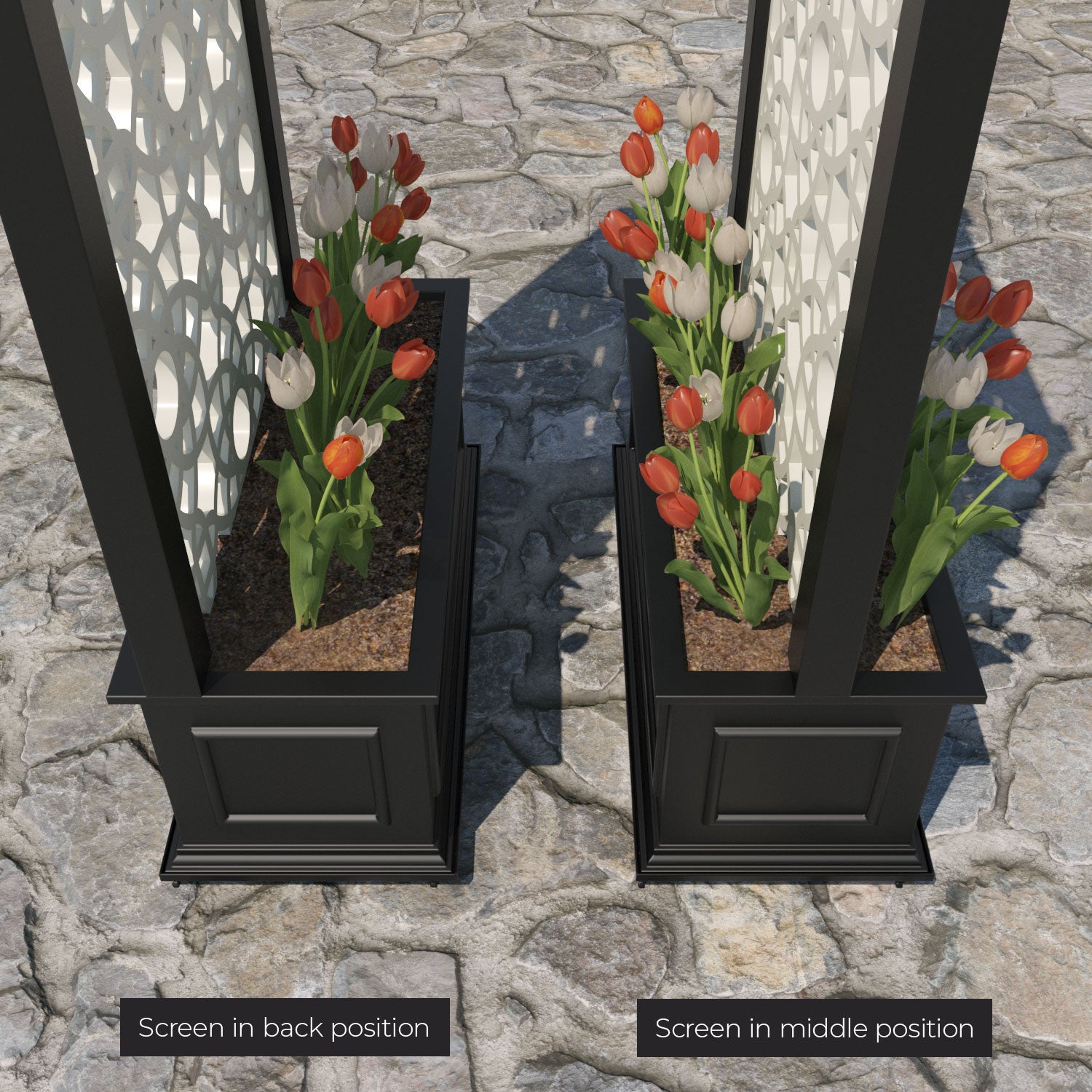Windsor - Extra Large High Planter - Eden Screen – Charles & Ivy